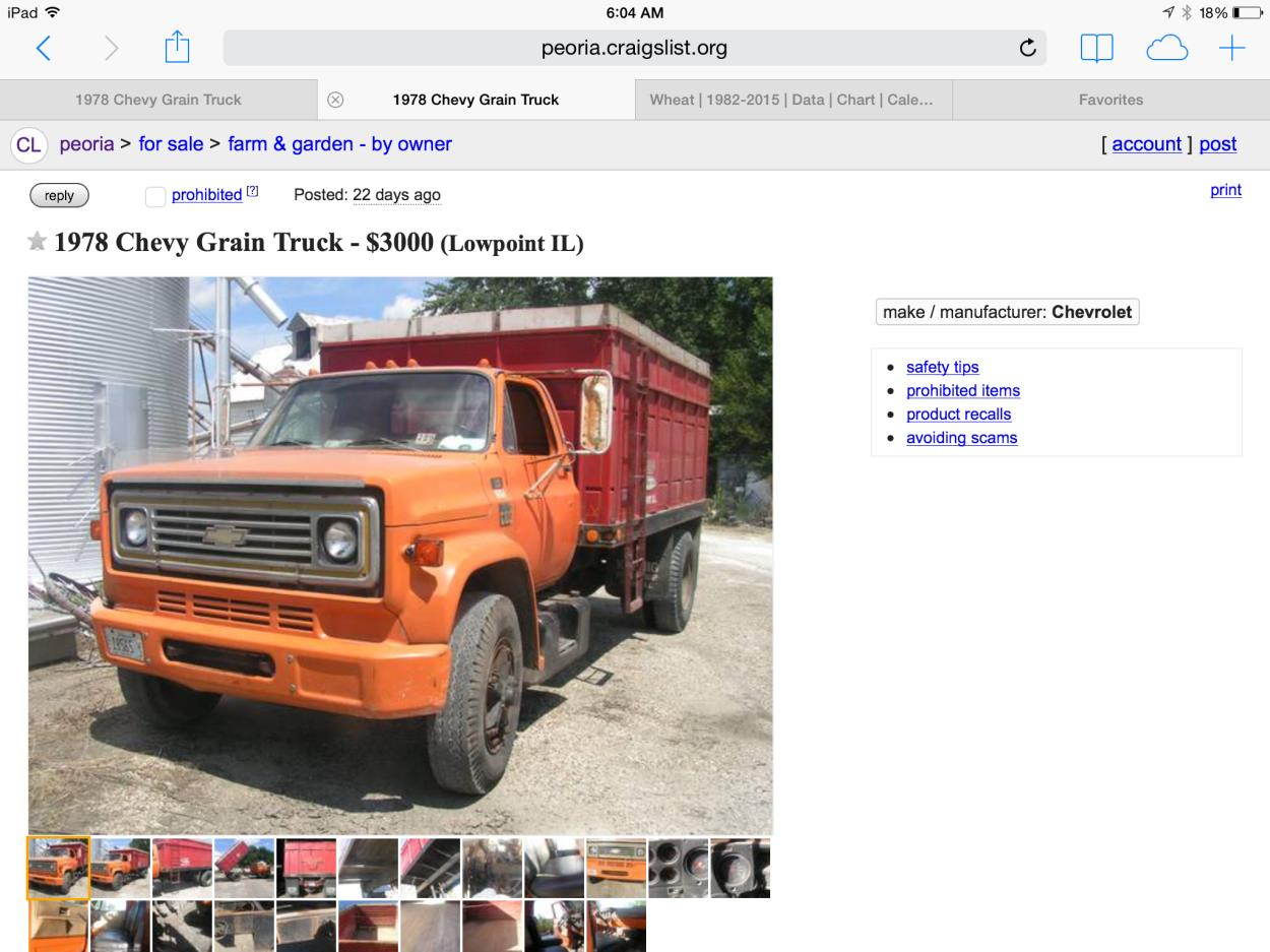 Equipment Transport 78' c60 chevy to Guthrie | uShip