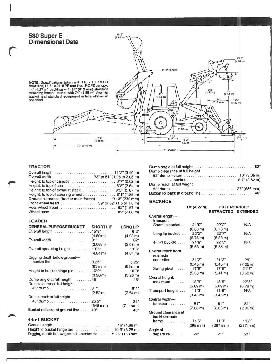 Transport a 1986 Case 580SE Backhoe Case 580 SE Backhoe to Martinton ...