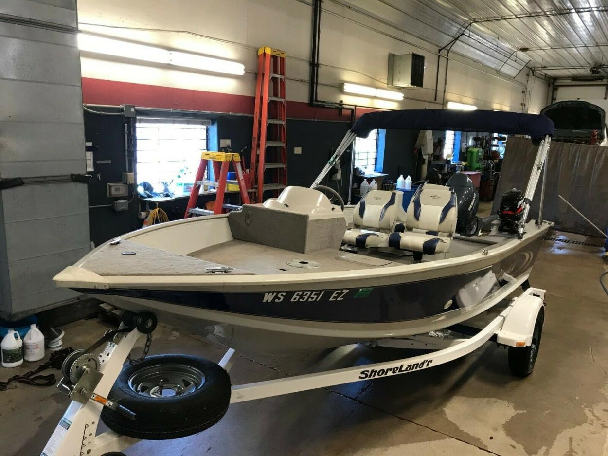 Ship a 16 Aluminum Sylvan Explorer 50HP Yamaha w Shorela to Loxahatchee ...