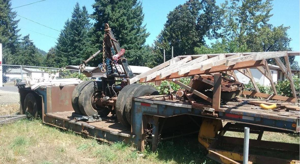 Equipment Transport 33 foot flatbed trailer bobtail or pentle to ...