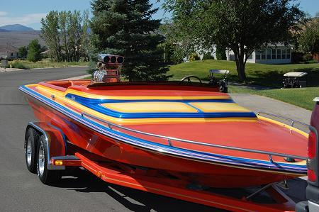 Ship a 19 ft Sanger mini cruiser on road worthy trailer to Charlevoix ...